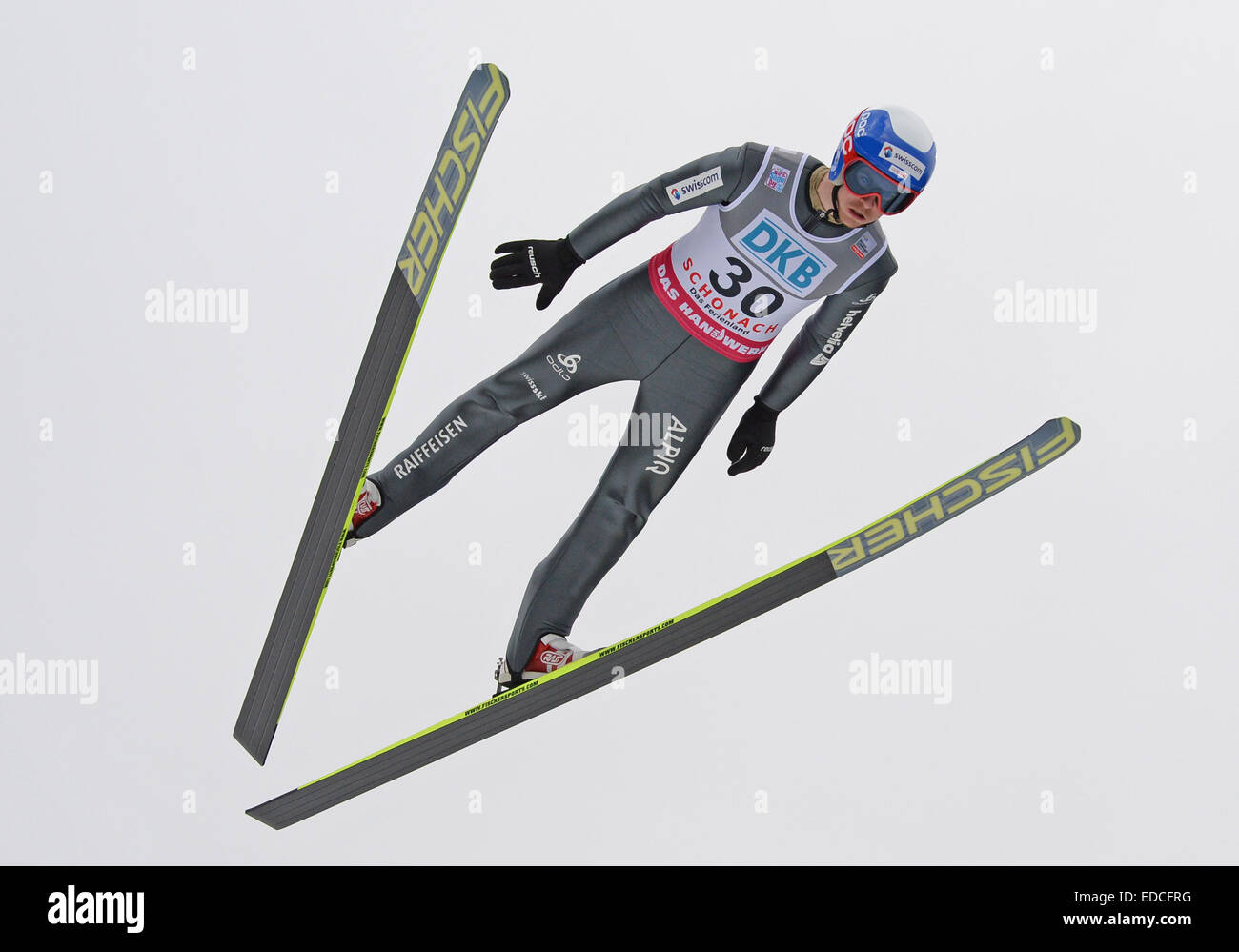 Tim Hug from Switzerland soars through the air during the individual ...