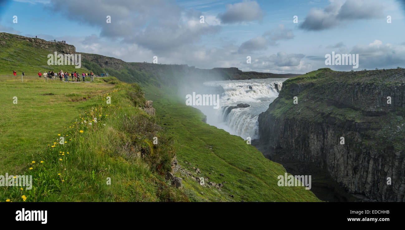 Gullfoss Waterfalls, Iceland Stock Photo - Alamy