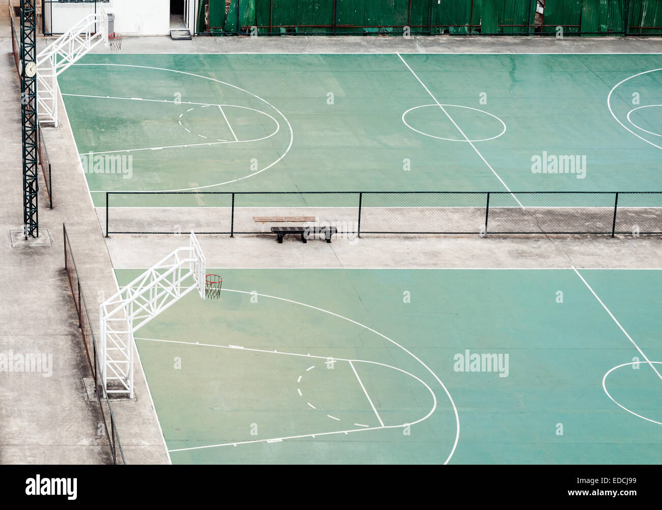 Empty outdoor basketball court basketball hi-res stock photography and ...