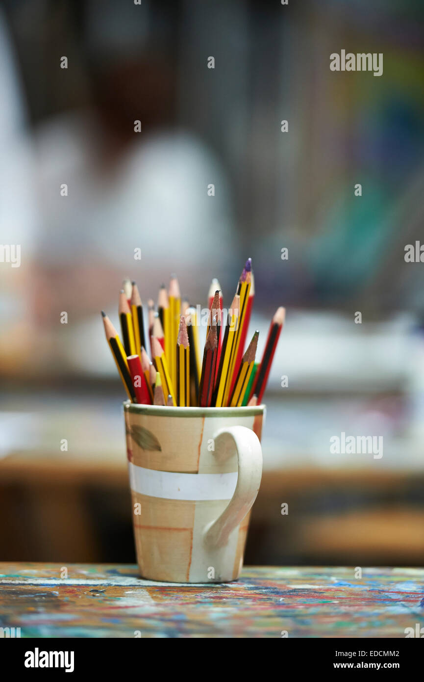 School pencils hi-res stock photography and images - Alamy