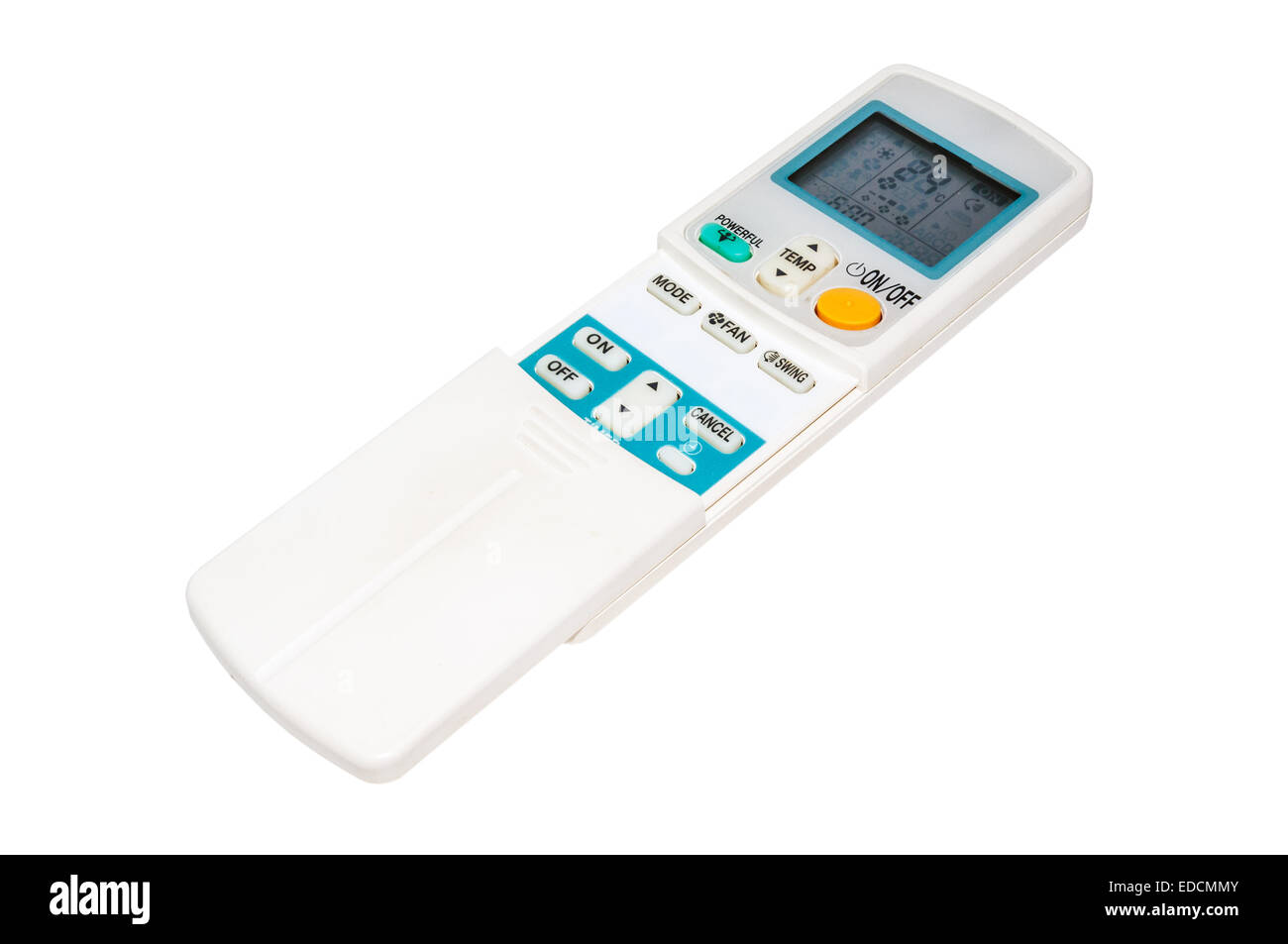 Remote control unit for air conditioning on the white background Stock ...