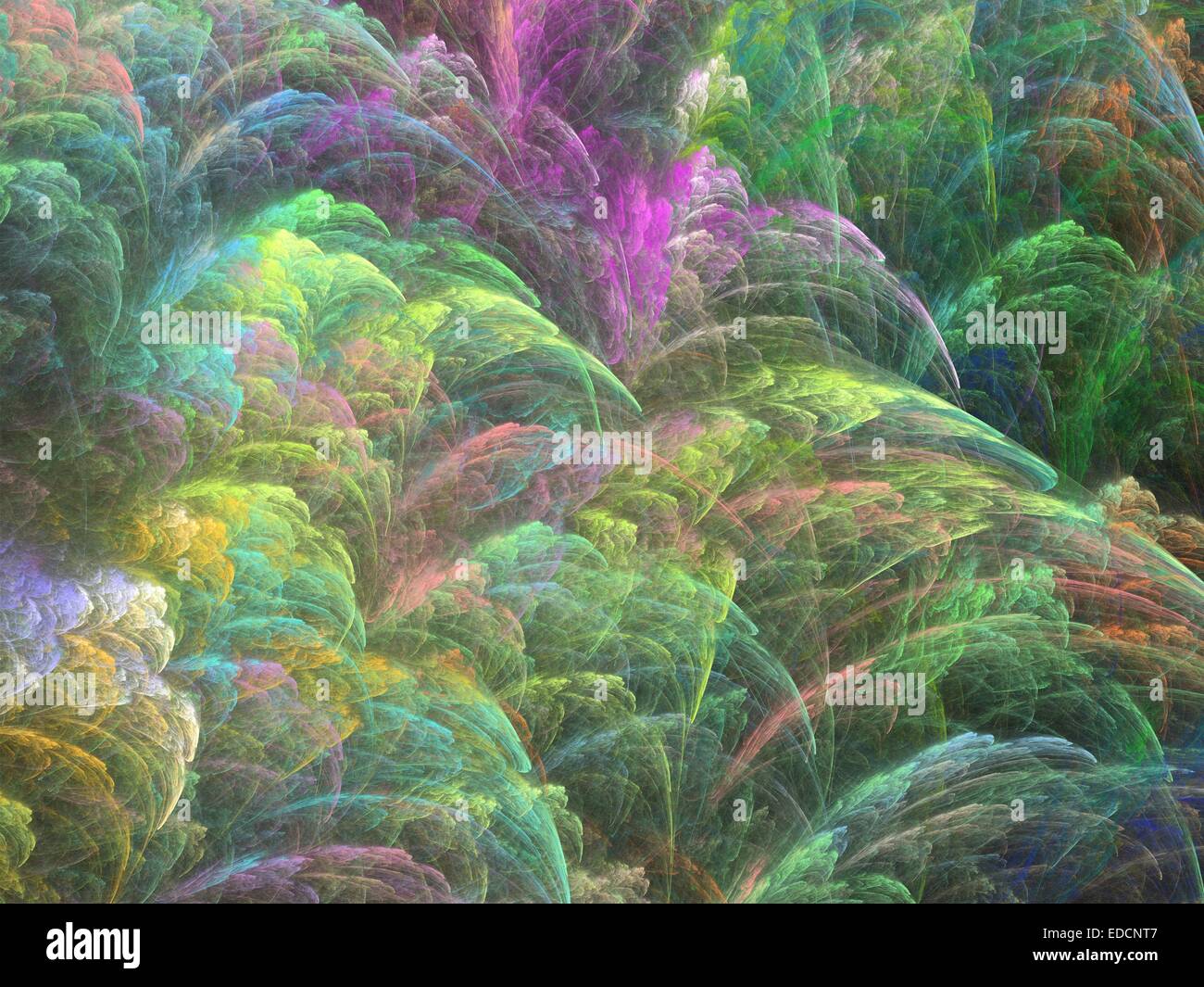 Abstract shapes made of fractal textures Stock Photo - Alamy
