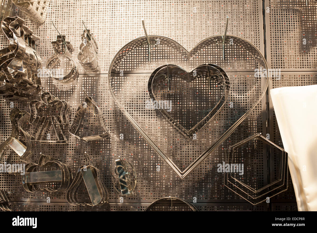 Heart shaped baking pane Stock Photo - Alamy