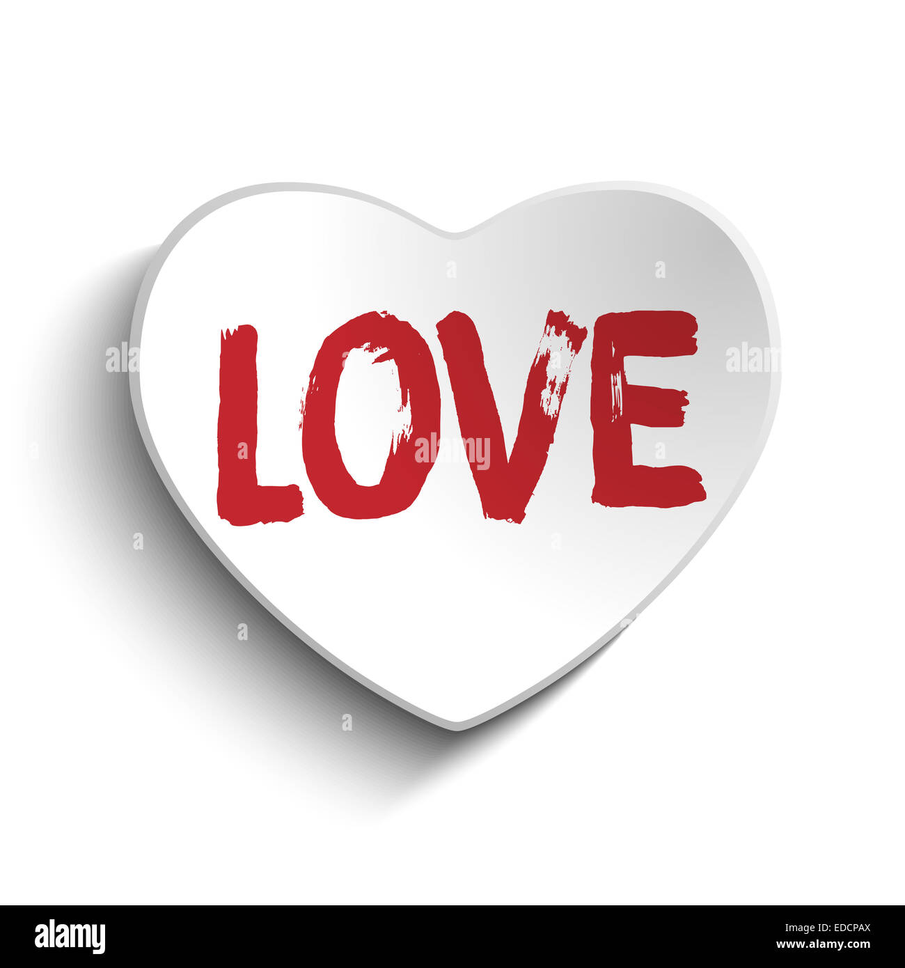 Vector - Valentine Day I Love you Heart Stock Photo - Alamy