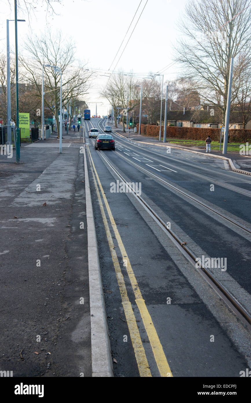 Tram Works in Clifton, Nottingham England UK Stock Photo - Alamy