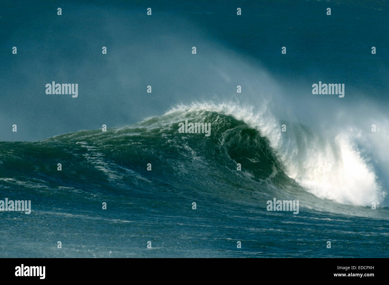 Large Atlantic waves break at Croyde beach on the North Devon coastline ...