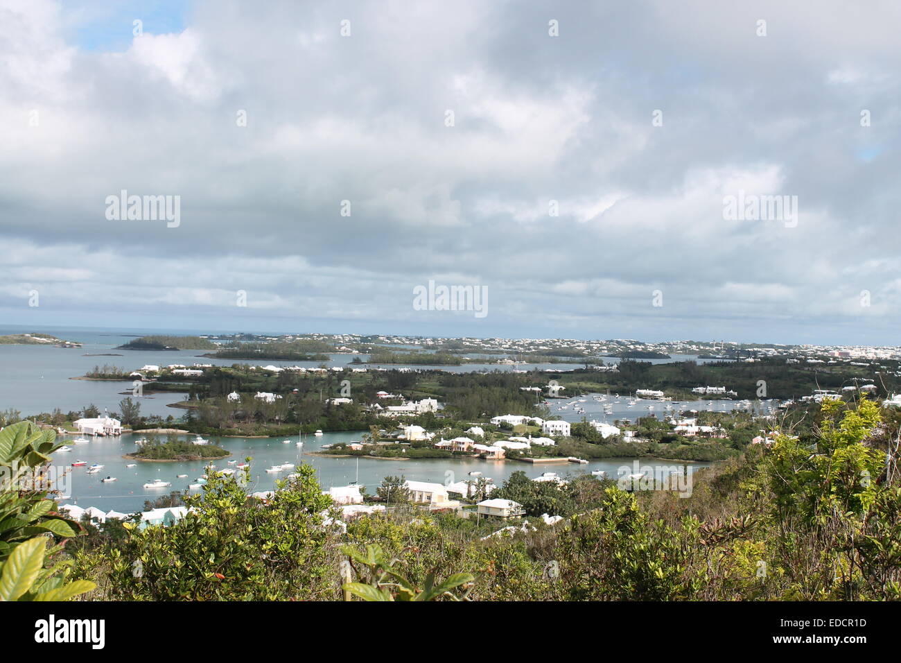 Bermuda great sound aerial hi-res stock photography and images - Alamy