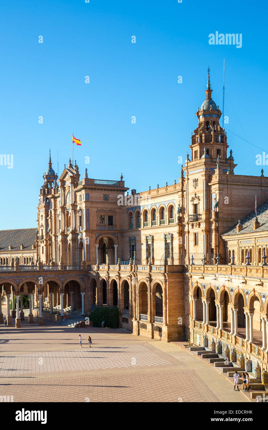 Spanish Square espana Plaza in Sevilla Spain Stock Photo - Alamy