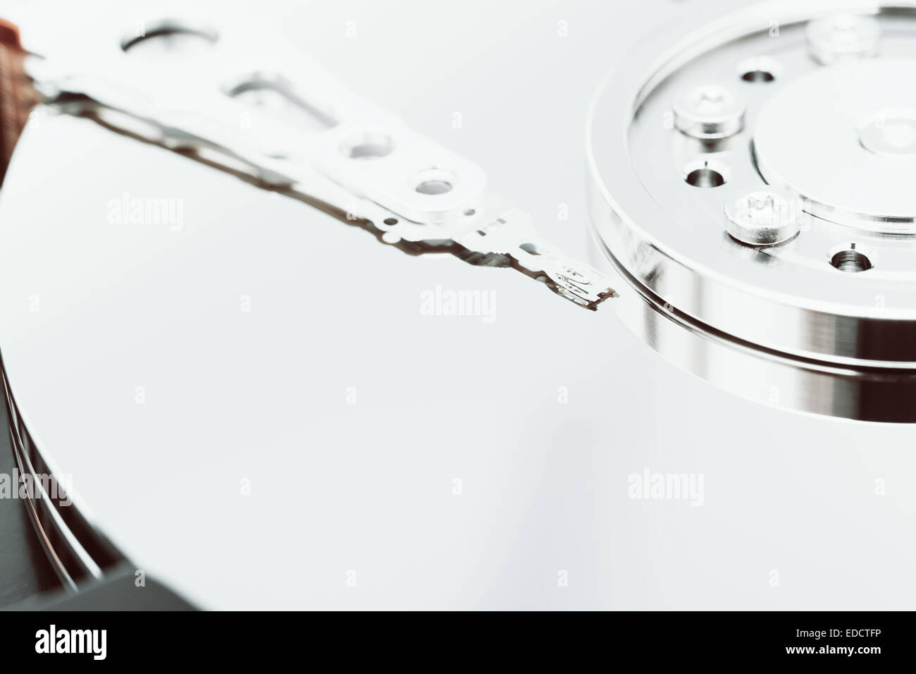 Retro Photo Of Old Hard Disk Drive Inside Stock Photo - Alamy