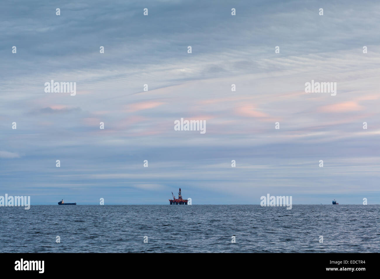 Drilling platform West Alpha, August 2014 Stock Photo - Alamy