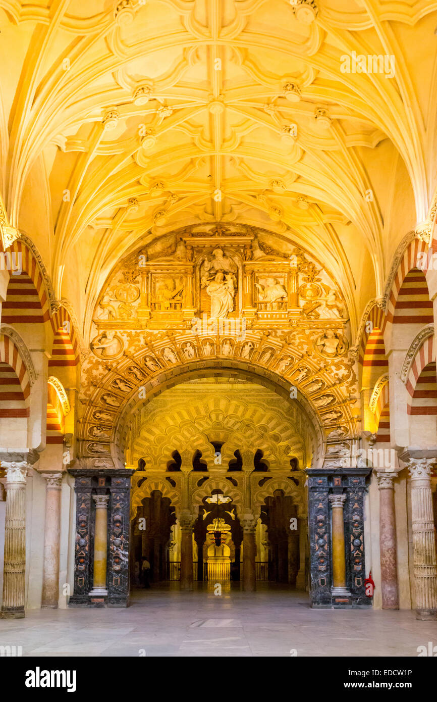 The Great Mosque Cathedral of Cordoba (La Mezquita), Spain Stock Photo ...