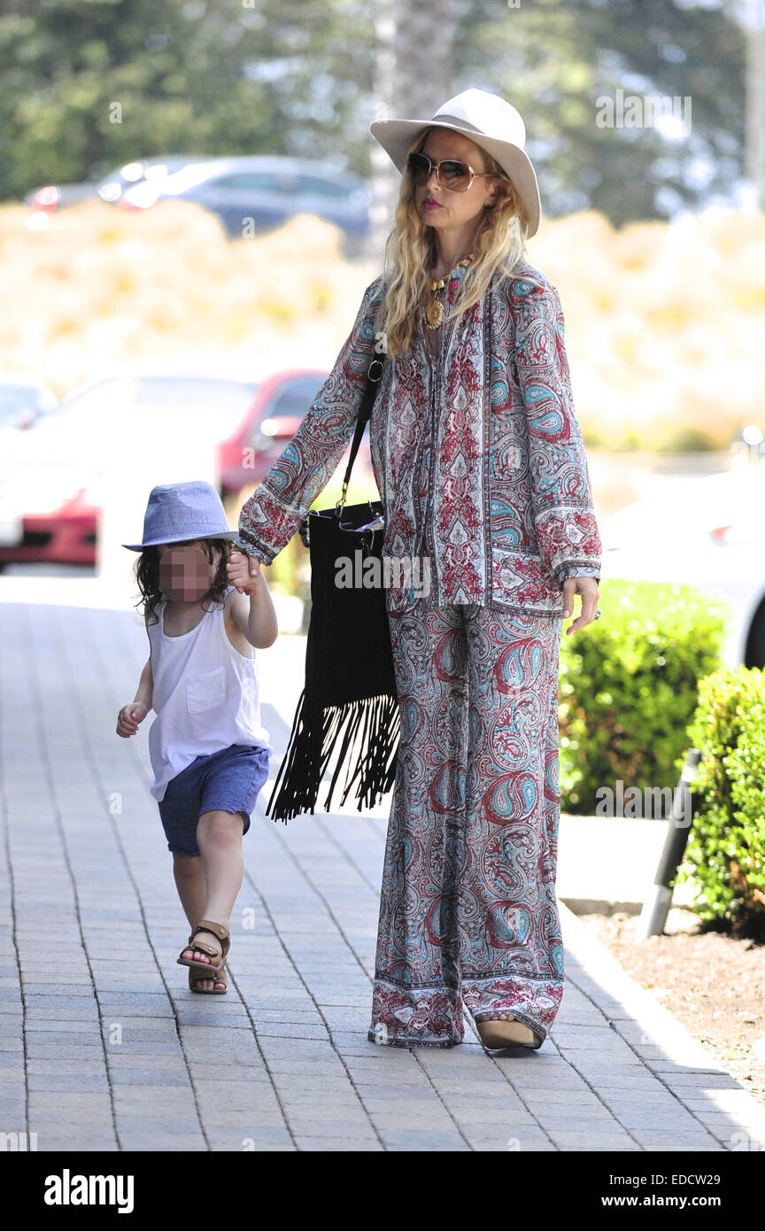 Rachel Zoe and son Skyler out together for lunch in Malibu Featuring ...