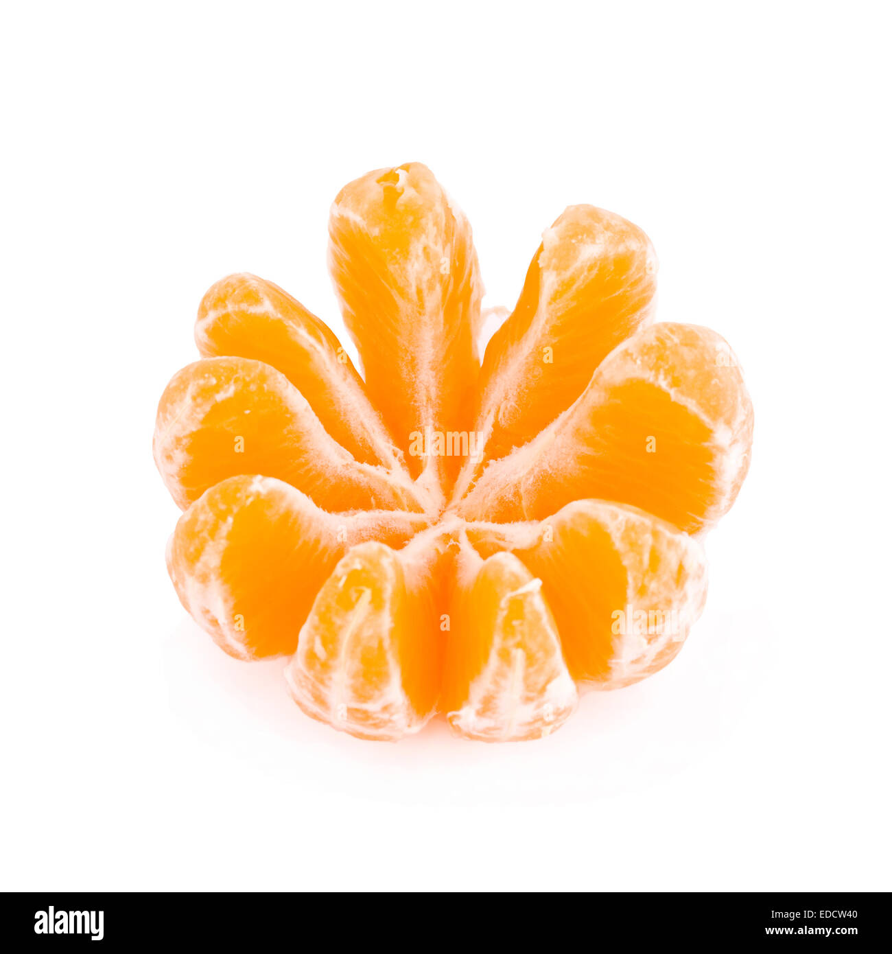 Fresh peeled juicy tangerine isolated, mandarine fruit Stock Photo - Alamy