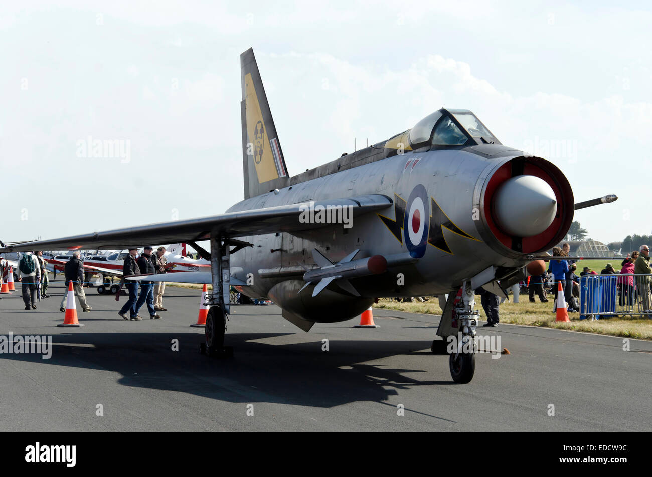English Electric Lightning F3 fighter aircraft at Leuchars Air Show ...