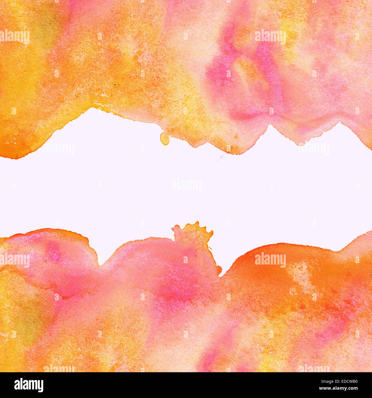 Colorful watercolor splash spot. Brush strokes Stock Photo - Alamy
