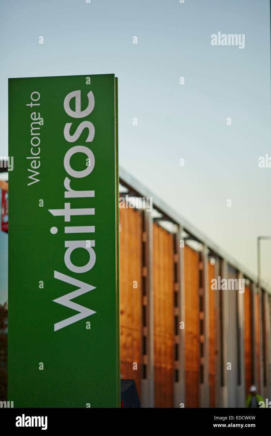 Up market supermarket retailer Waitrose Chester superstore in Cheshire ...