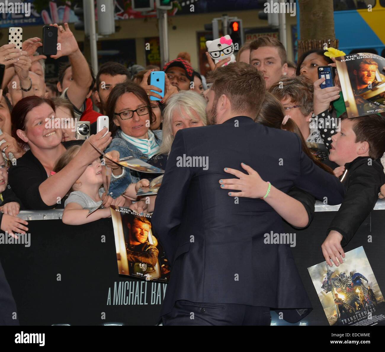 Guests attend the Irish Premiere of Transformers: Age of Extinction at ...