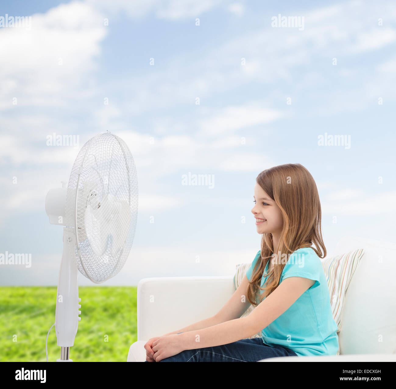 Hot girl fan hi-res stock photography and images - Alamy