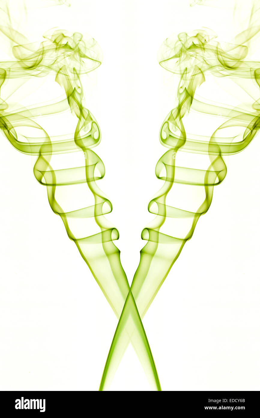 Inverted abstract smoke pattern, flipped to form a symmetrical shape ...