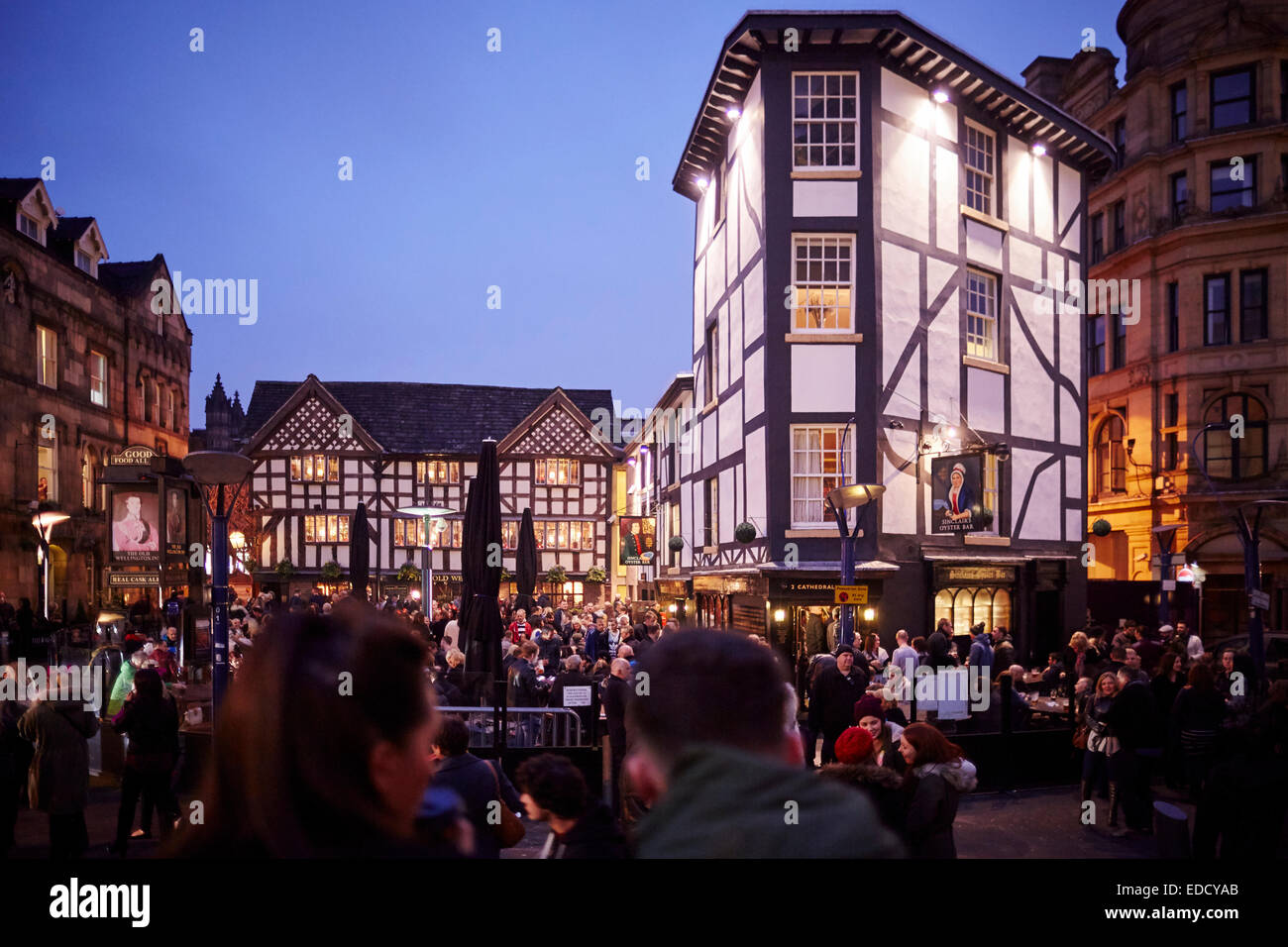 Manchester's Shambles Square a square in Manchester, England, UK ...