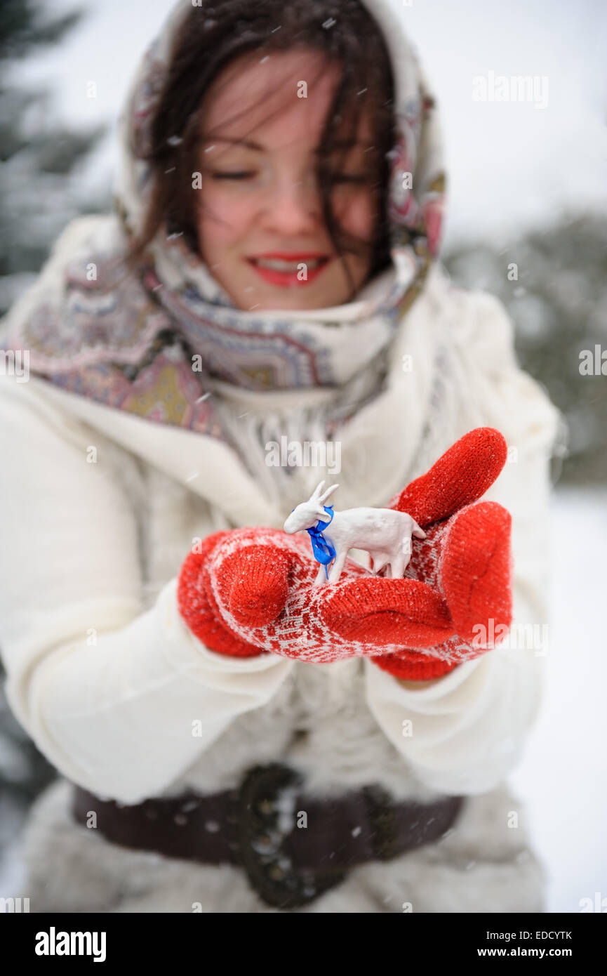 Beautiful russian young brunette woman hi-res stock photography and ...