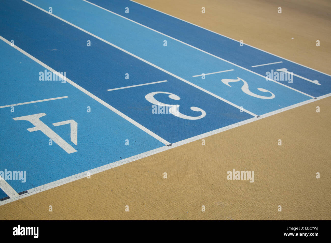 Numbers at finish line 60 meters running field Stock Photo - Alamy