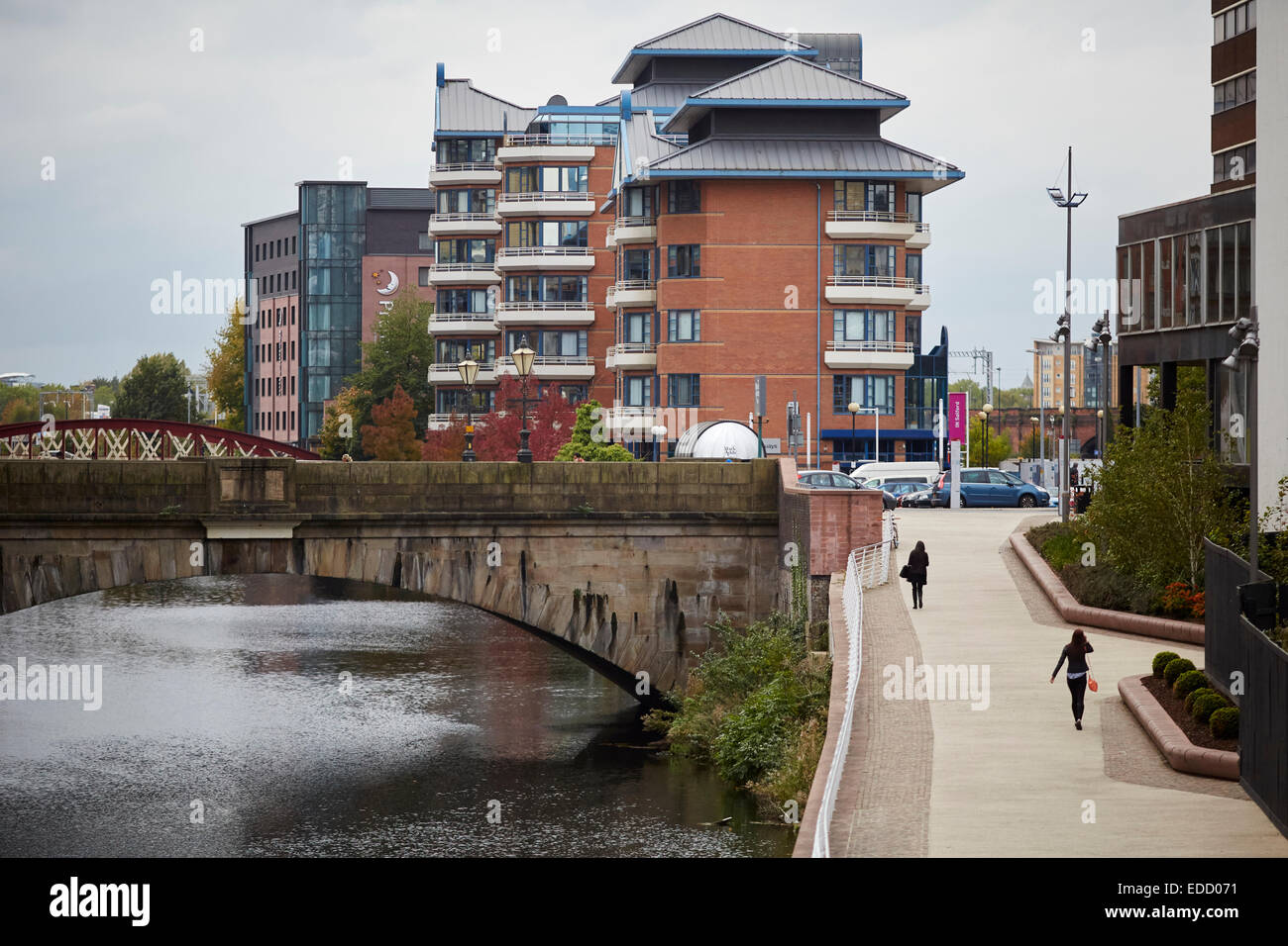Manchester , Salford boarder divided by the River Orwell Ralli Quay ...