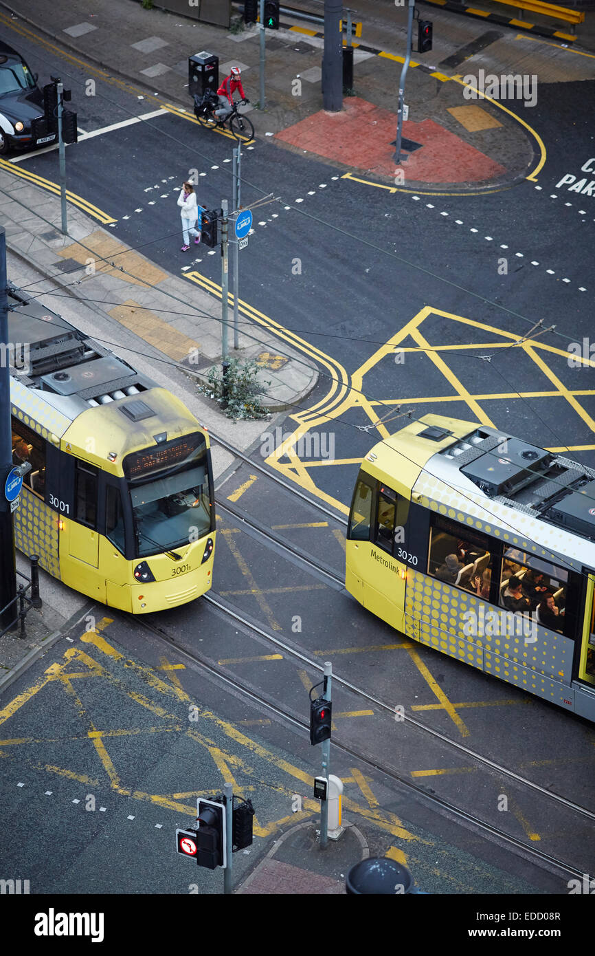 Manchester High Street in the Shudehill area of the city centre, a ...