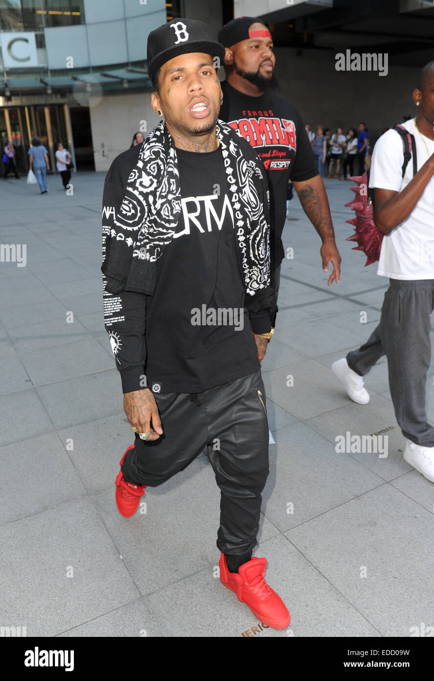 Kid Ink at the BBC Studios in London Featuring: Kid Ink,Brian Todd ...