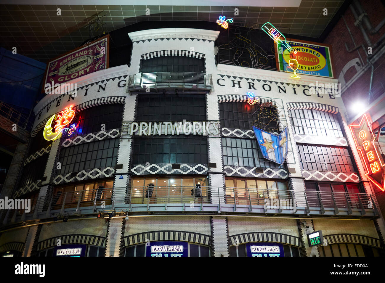 Interior space Manchester Printworks Stock Photo - Alamy