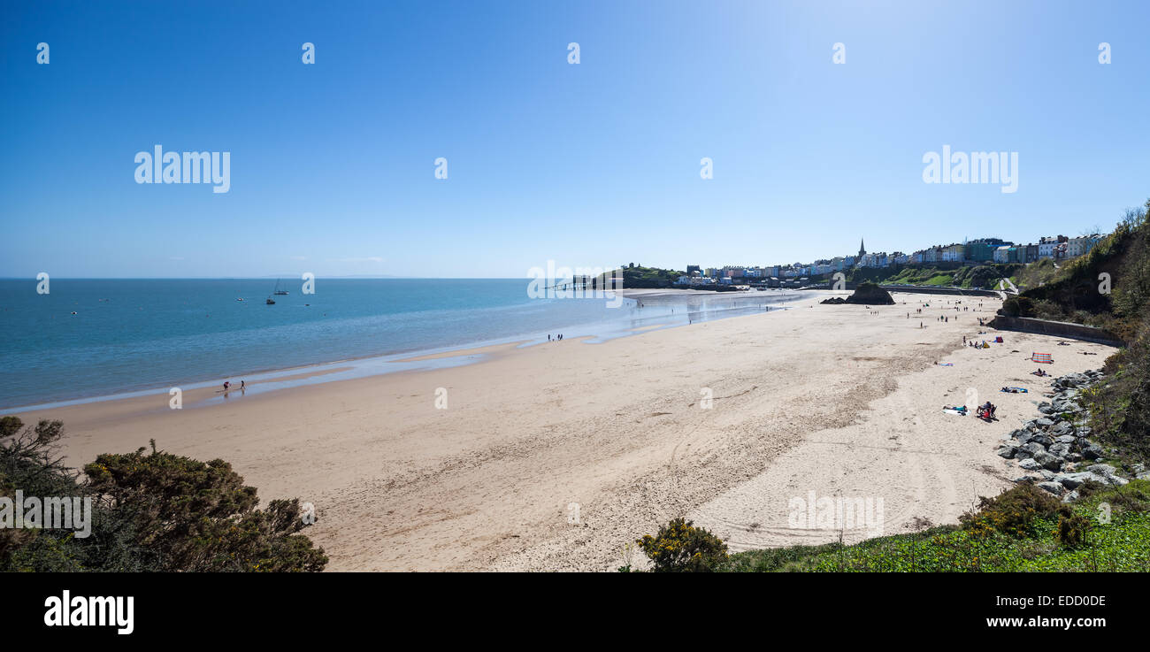 Tenby north beach view hi-res stock photography and images - Alamy
