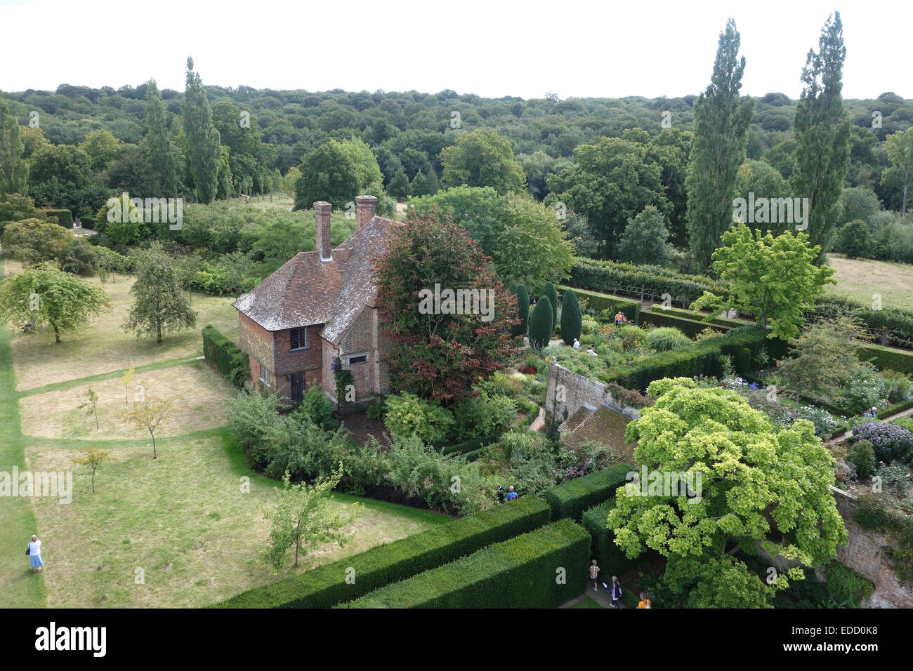 The garden at Sissinghurst Castle in the Weald of Kent, in England at ...