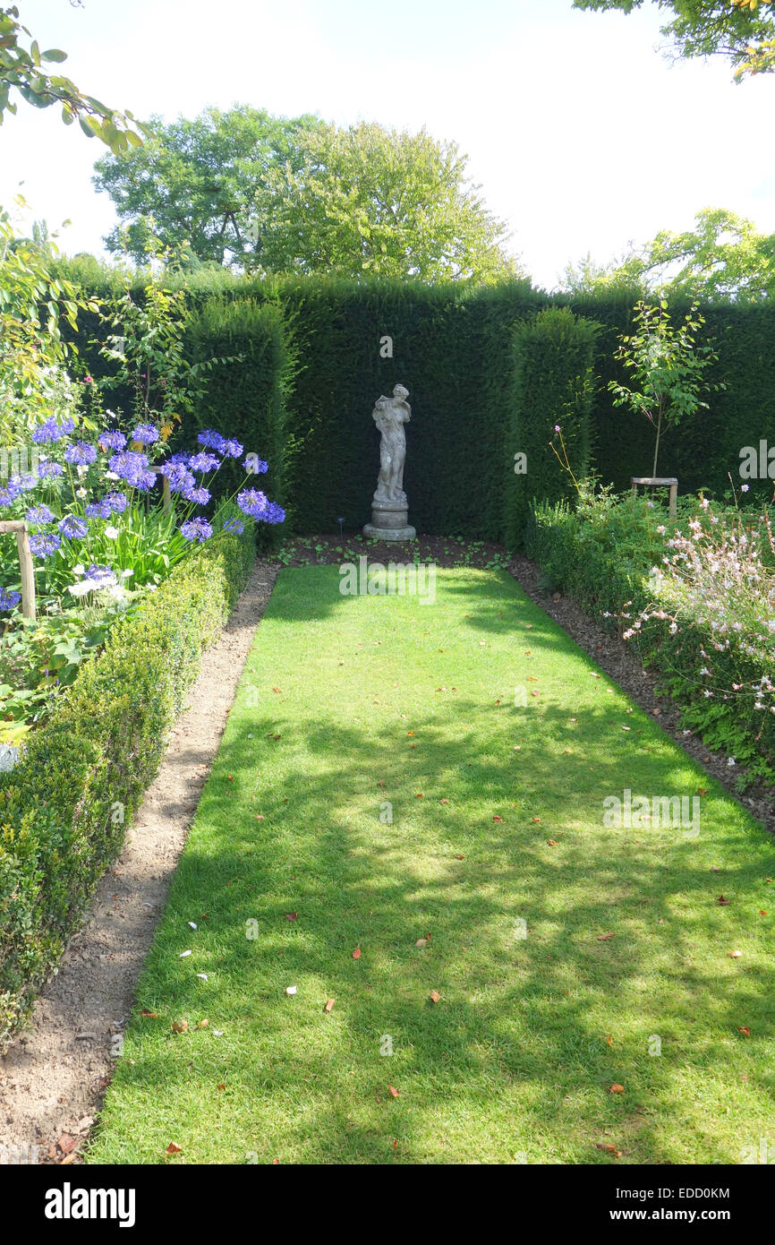 The garden at Sissinghurst Castle in the Weald of Kent, in England at ...