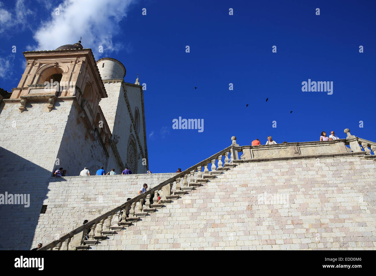 The beautiful Basilica of St Francis/di San Francesco in Assisi, Umbria ...