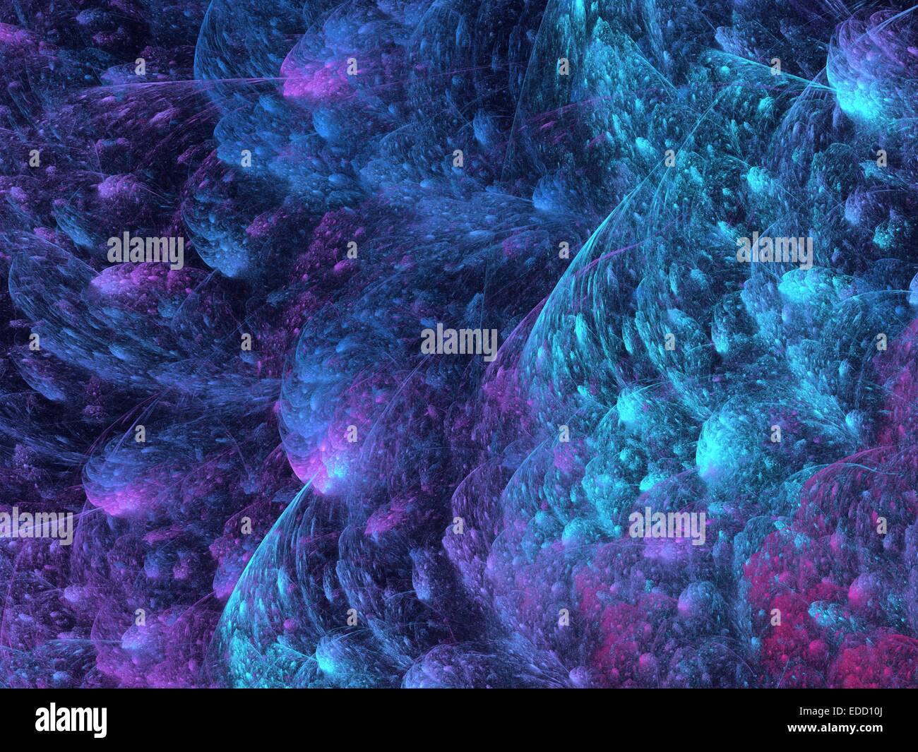 Abstract shapes made of fractal textures Stock Photo - Alamy