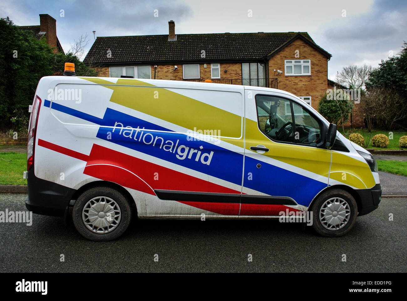 National grid gas van Stock Photo - Alamy