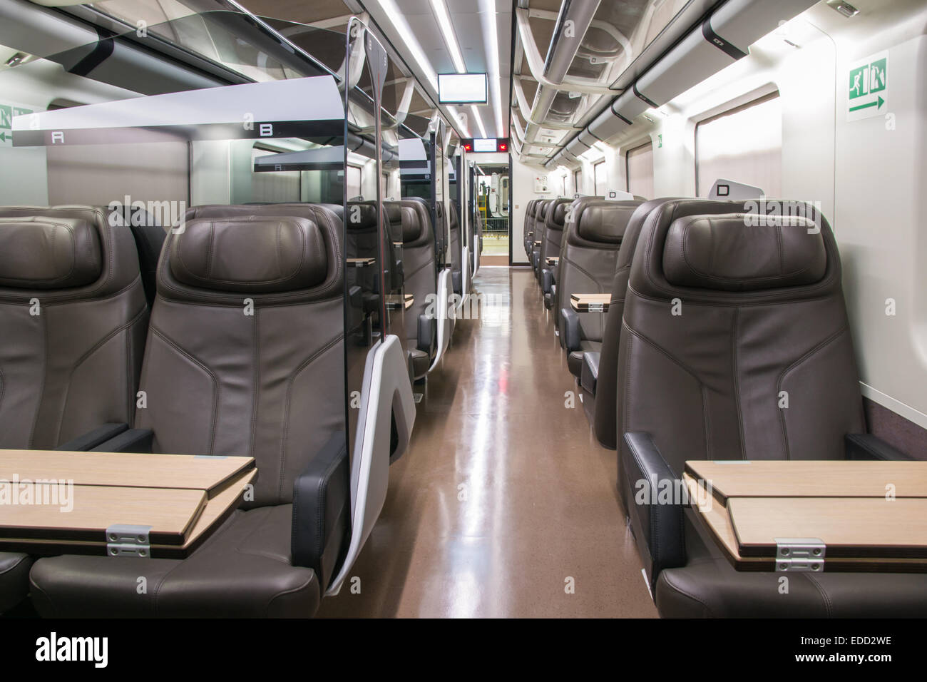 business class rail wagon Stock Photo - Alamy