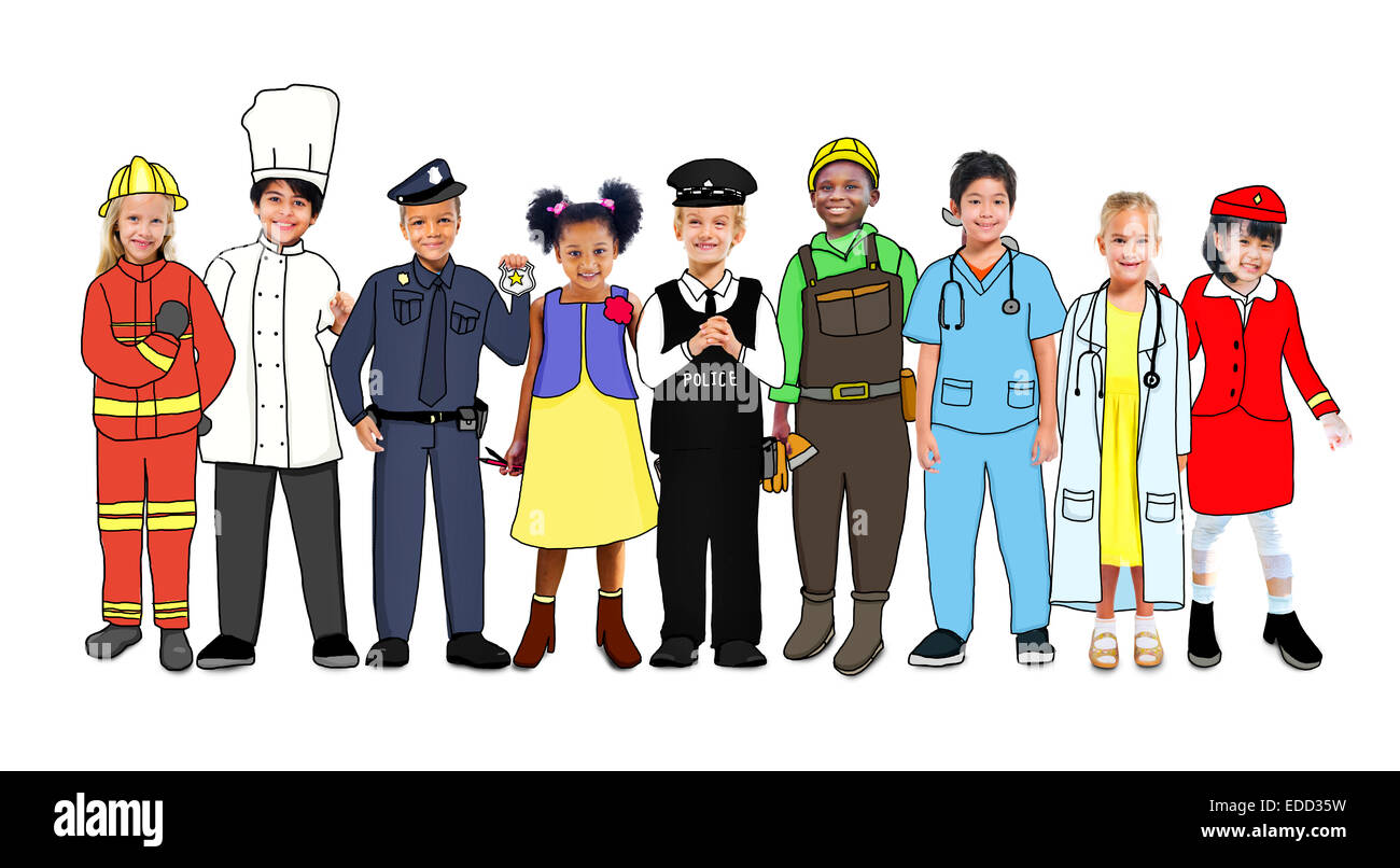 Group adult children in Cut Out Stock Images & Pictures - Alamy