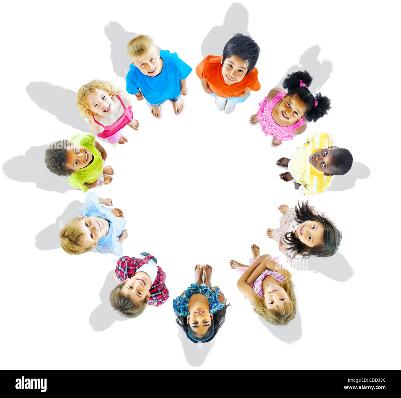 Kids looking up Stock Photo - Alamy