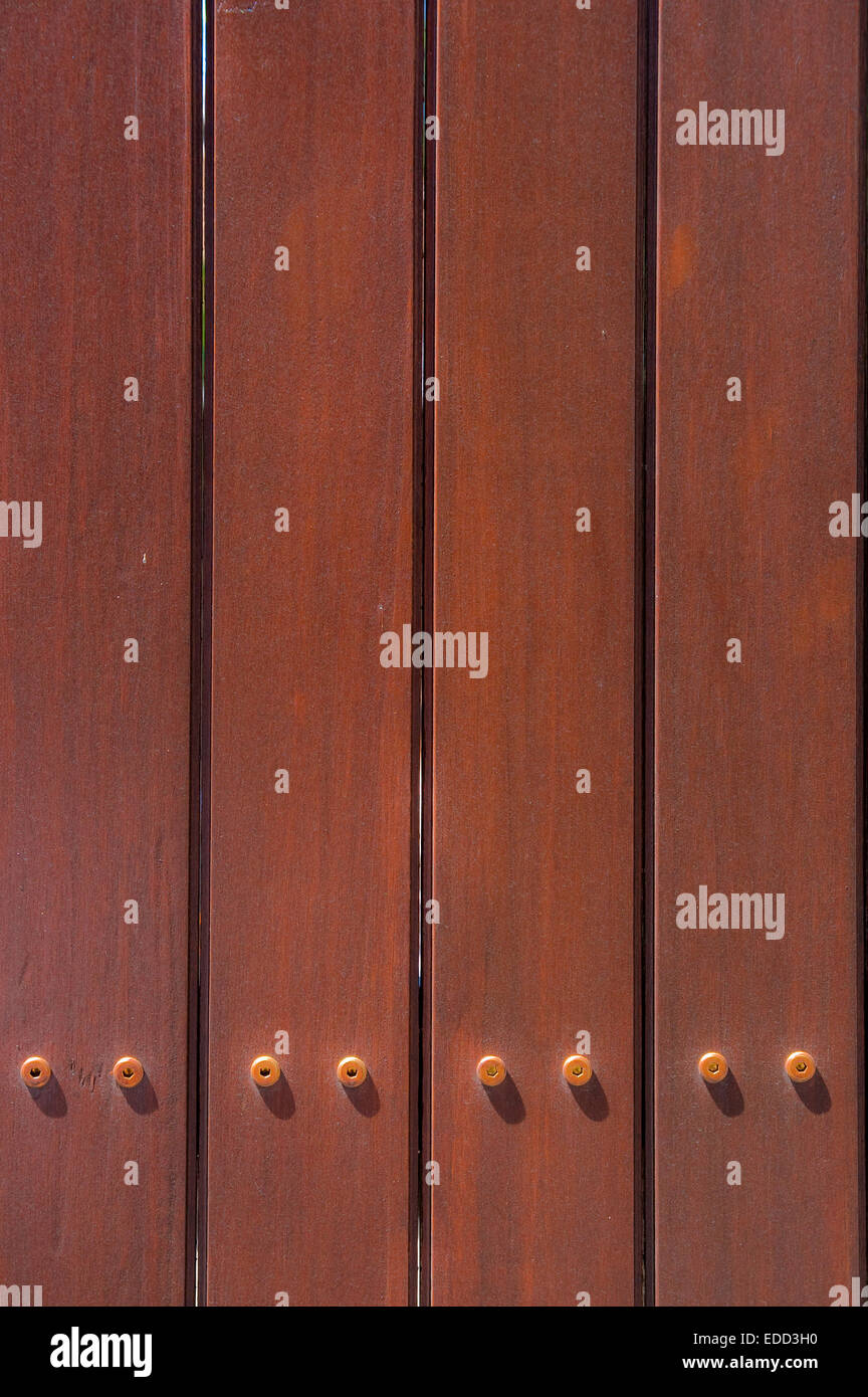 Dark Brown Wood Fence Background Stock Photo - Alamy