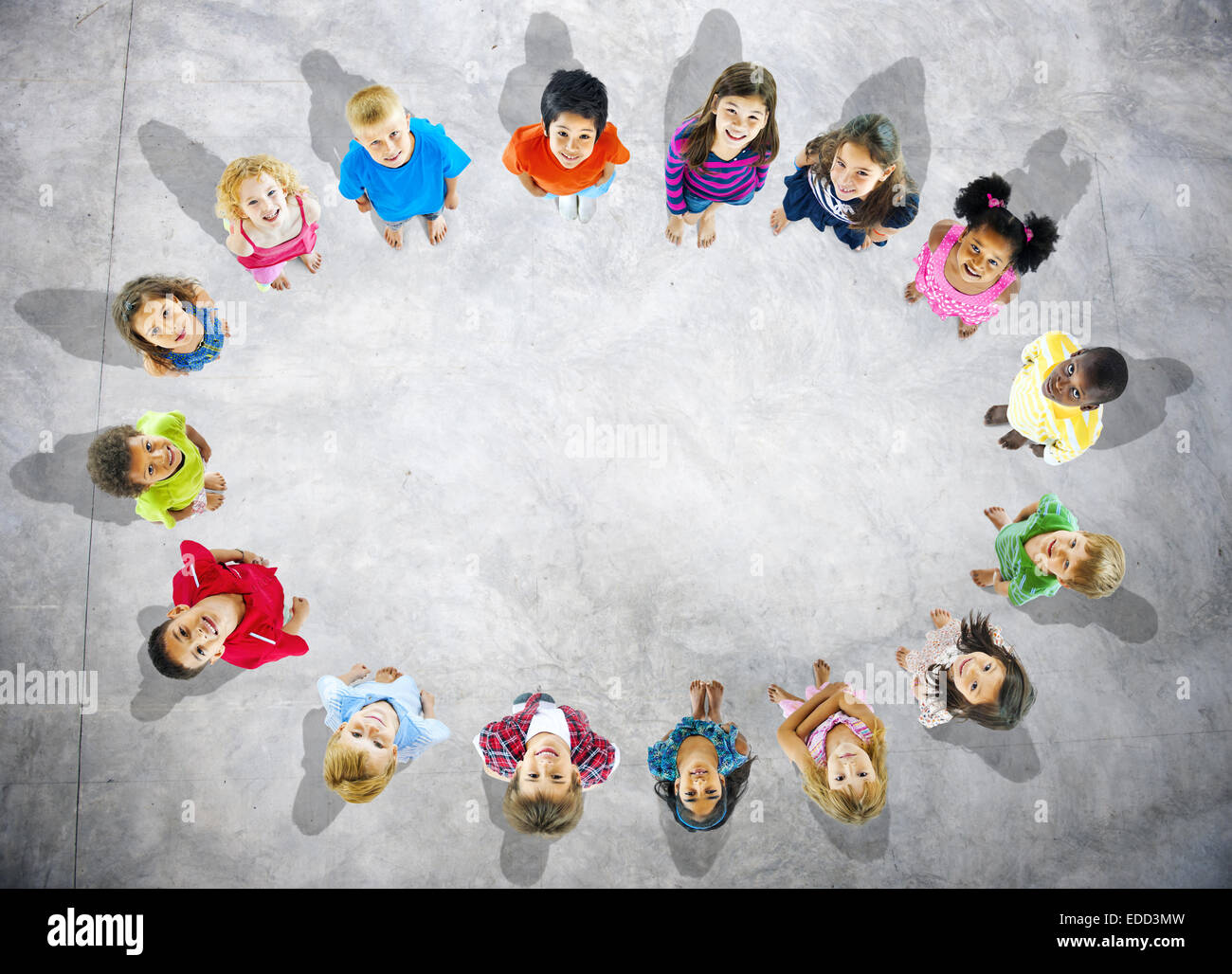 Kids in Circle Stock Photo - Alamy