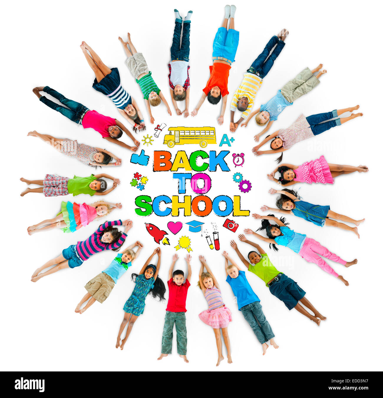 Multiethnic Group of Children and Back to School Concepts Stock Photo ... Multiethnic Group of Children and Back to School Concepts Stock Photo ...