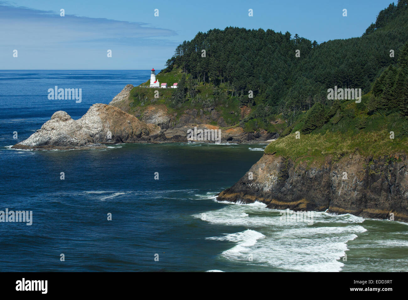 Heceta Head Lighthouse in coastal Oregon Stock Photo - Alamy