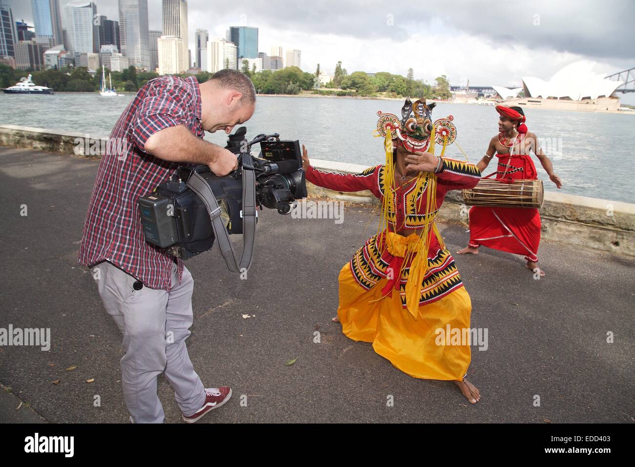 Chitrasena Dance Company near Mrs Macquaries Chair with the Sydney ...