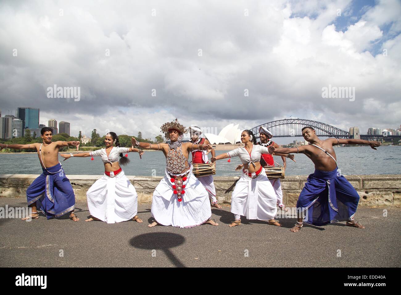 Chitrasena Dance Company near Mrs Macquaries Chair with the Sydney ...
