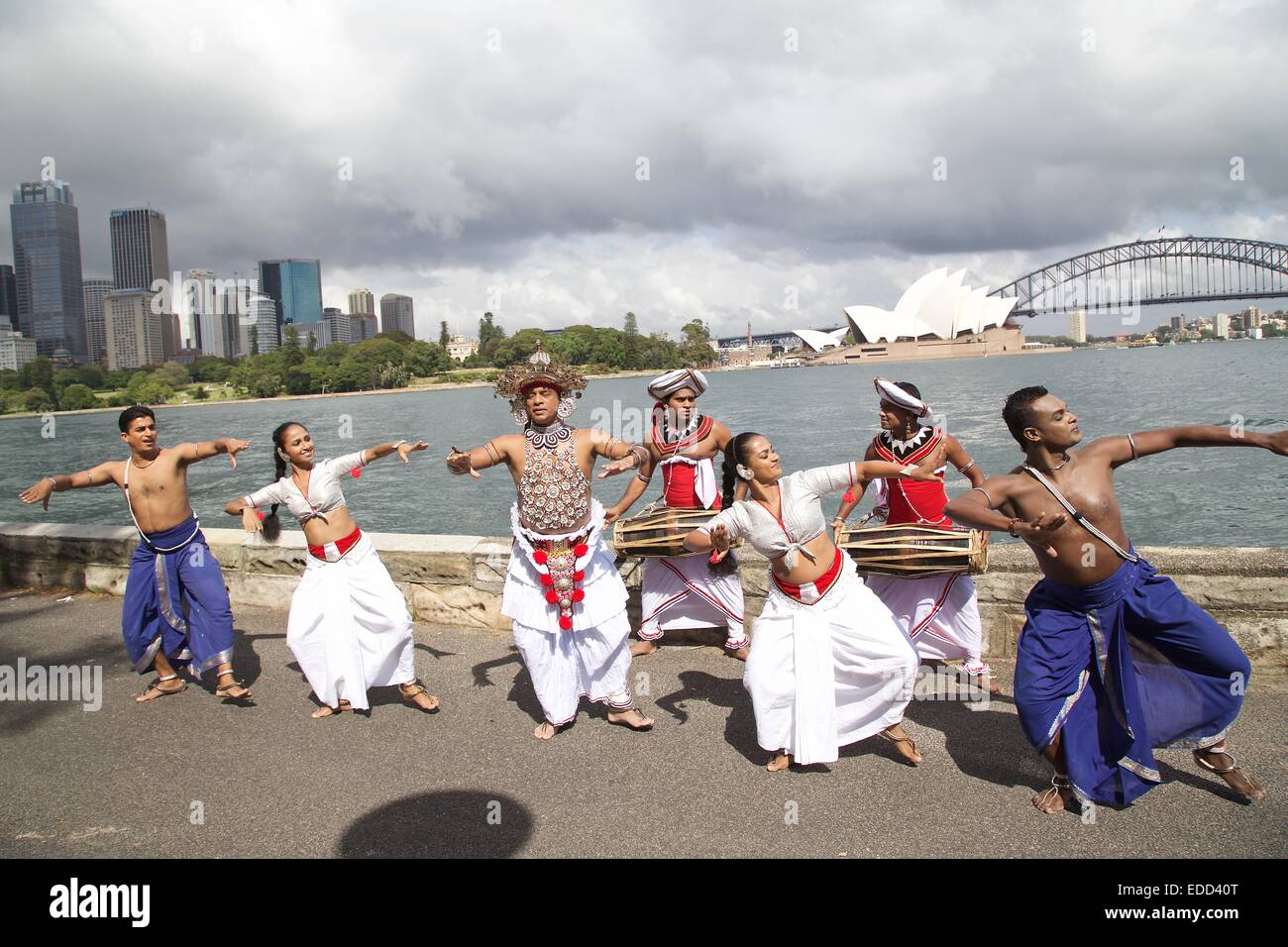 Chitrasena Dance Company near Mrs Macquaries Chair with the Sydney ...