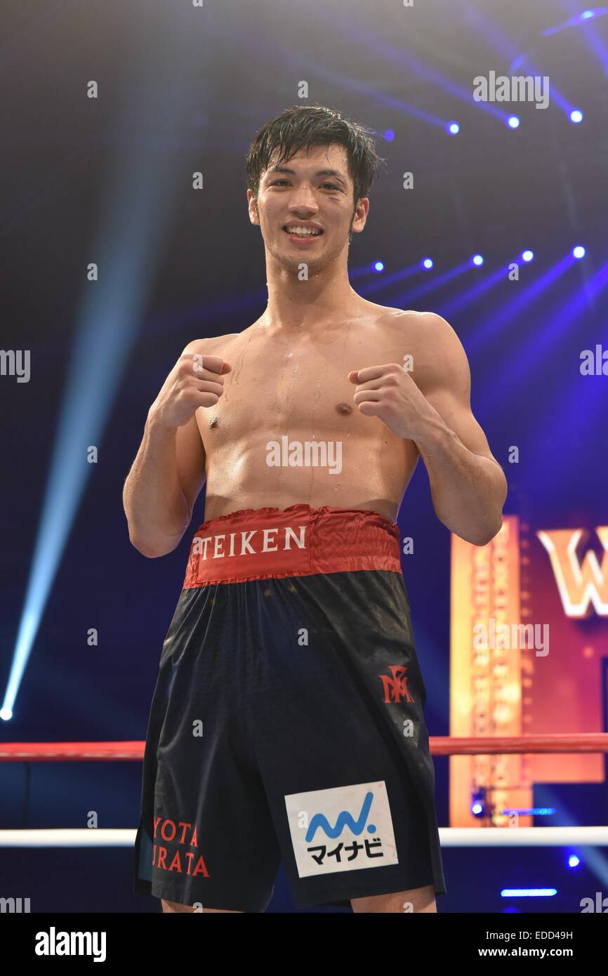 Tokyo, Japan. 30th Dec, 2014. Ryota Murata (JPN) Boxing : Ryota Murata of Japan poses after ...