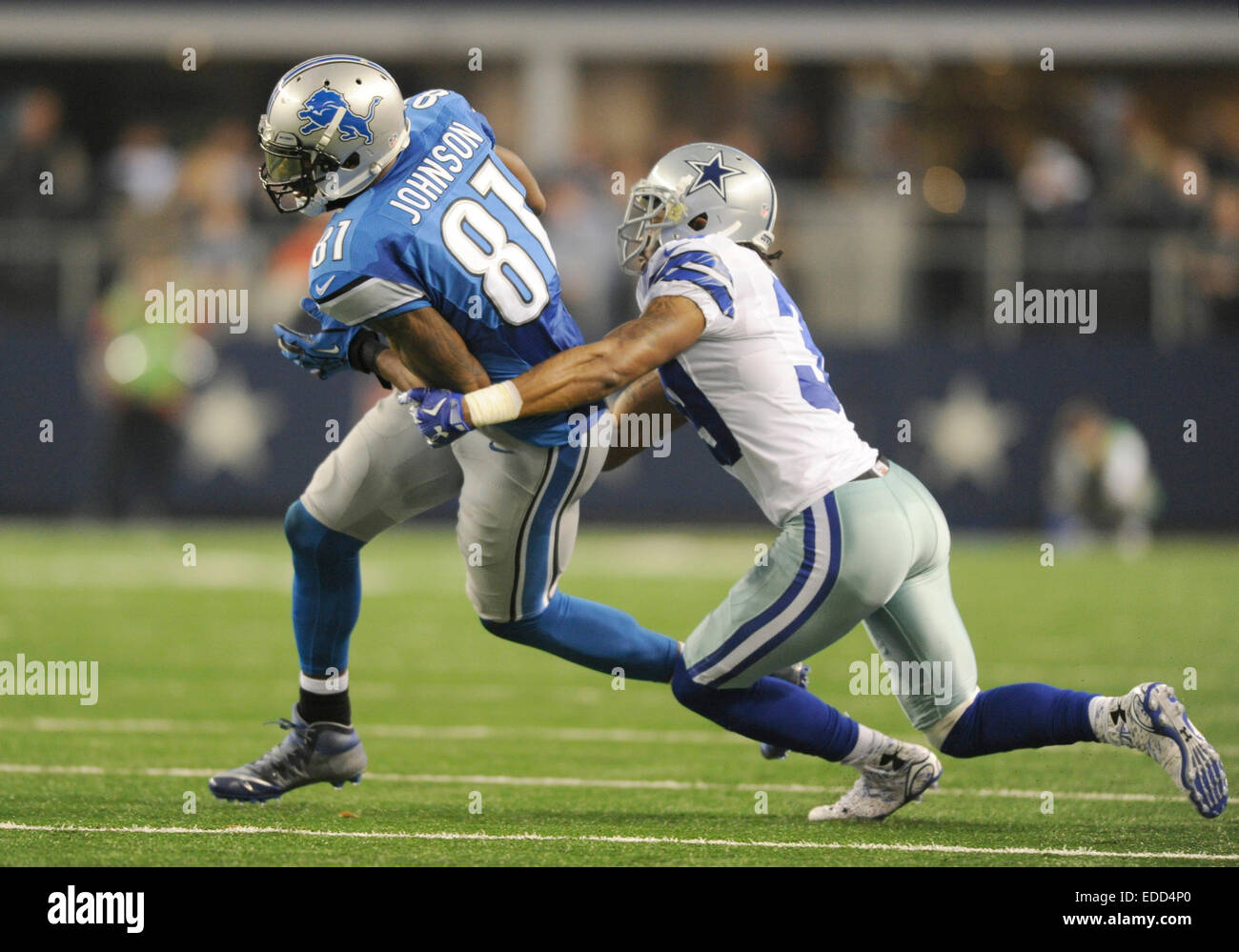 January 04, 2015: Detroit Lions wide receiver Calvin Johnson #81 during ...