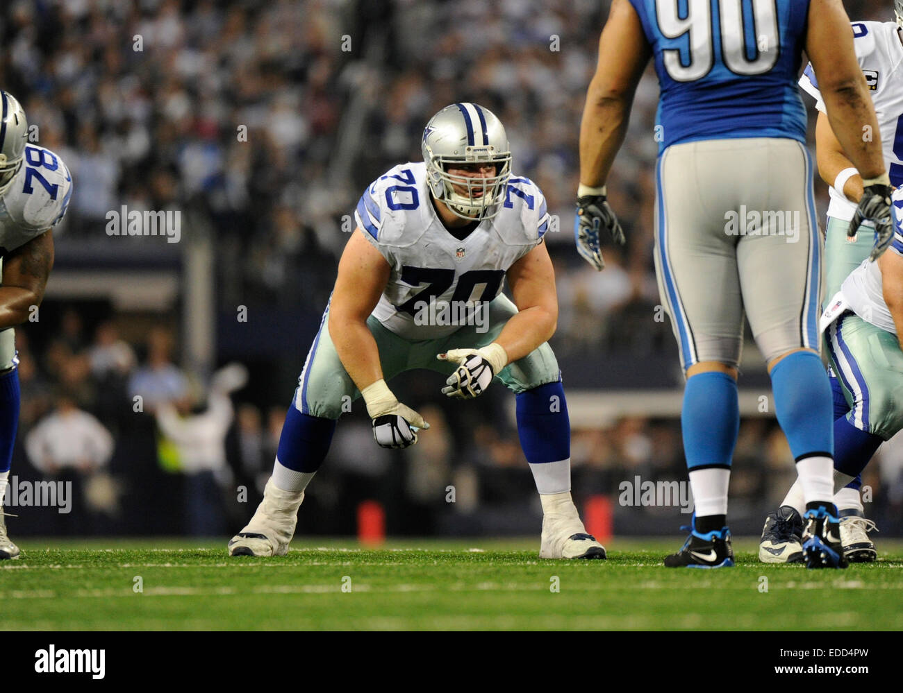 January 04, 2015: Dallas Cowboys guard Zack Martin #70 during an NFL ...