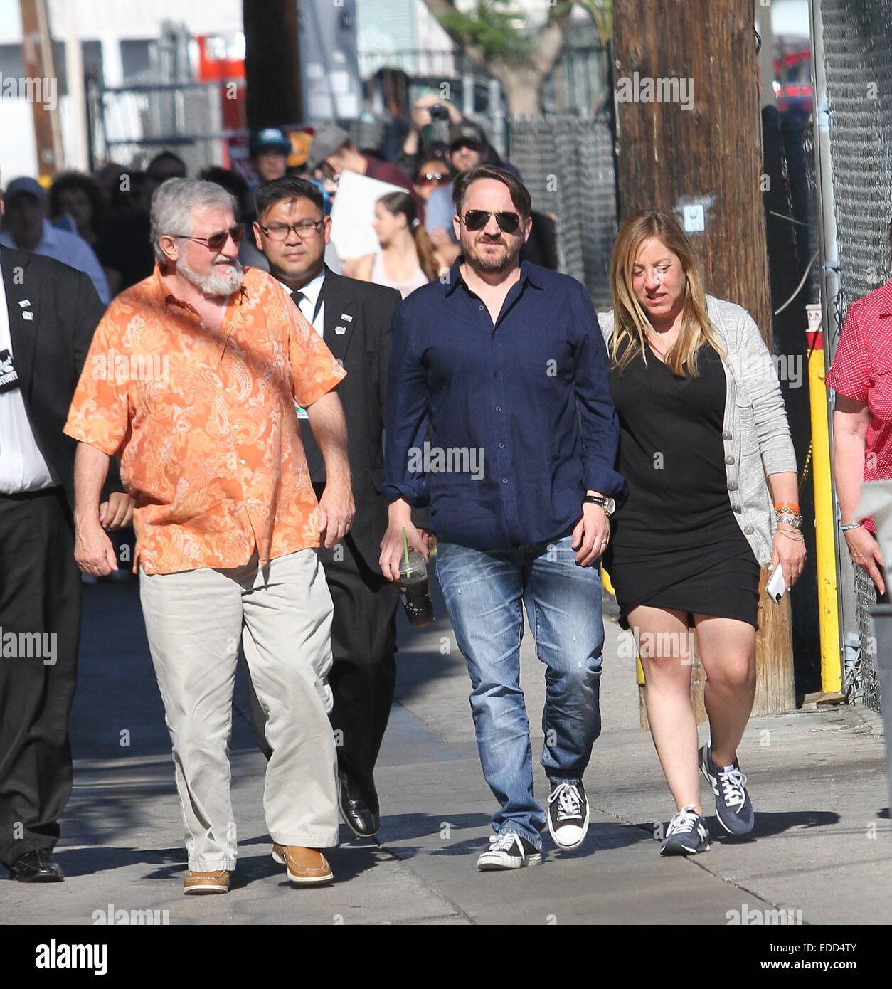 Ben Falcone at the ABC studios for a taping of the late-night talk show ...